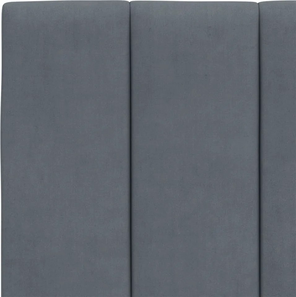 Postel s matrací Hanko tmavě šedá 120 x 200 cm samet 3208587