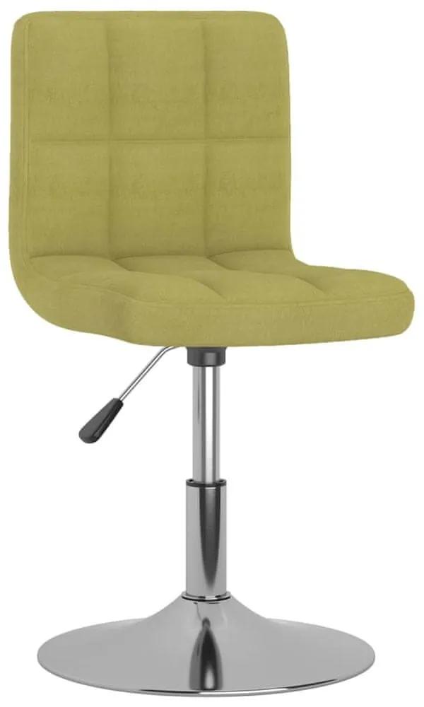 Petromila Otočné jídelní židle 2 ks zelené textil