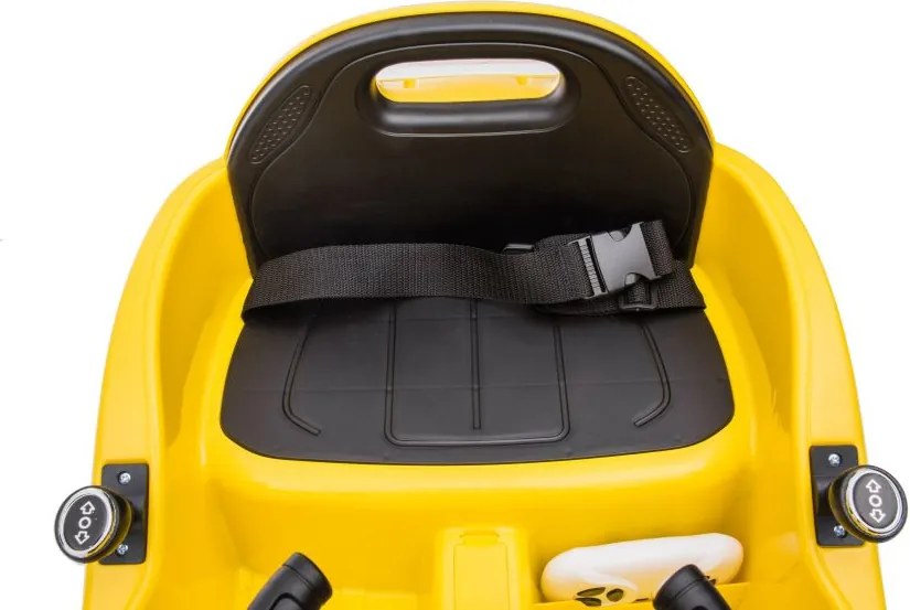 LEAN CARS Bateriové vozidlo GTS1166 LED světla dálkové ovládání žluté