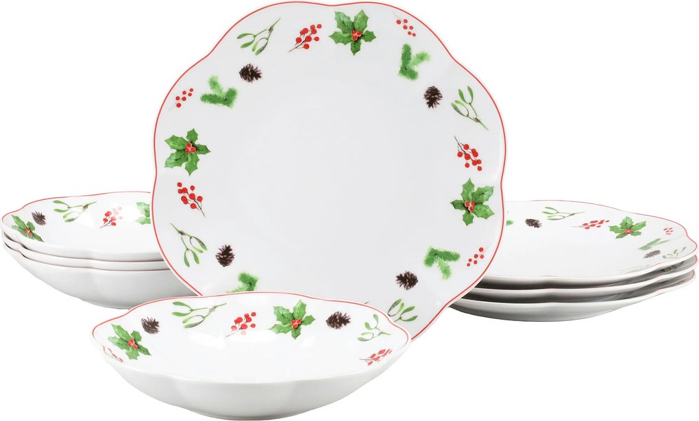 XXXLutz JÍDELNÍ SOUPRAVA Naomi Weihnachten 8dílné Creatable - Jídelní servisy - 007768082702