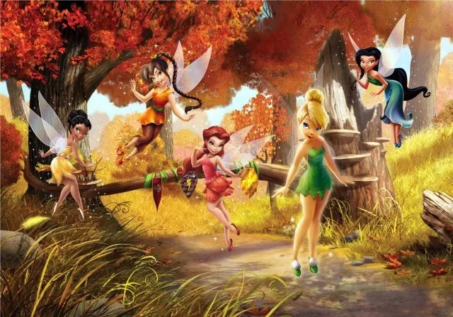 FTD0251 Fototapeta na zeď 4-dílná Disney Fairies FT 0251 víly, velikost 360 x 254 cm