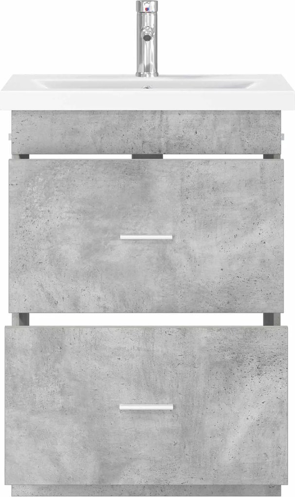 Sada koupelnového nábytku Betonově šedá 61 x 40 x 84,5 cm 3404369