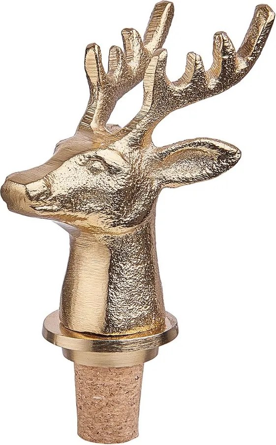 TOPPER Uzávěr na láhev jelen 10 cm - zlatá