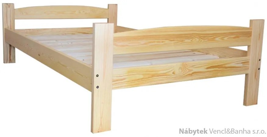 dřevěná jednolůžková postel z masivního dřeva Martin chalup