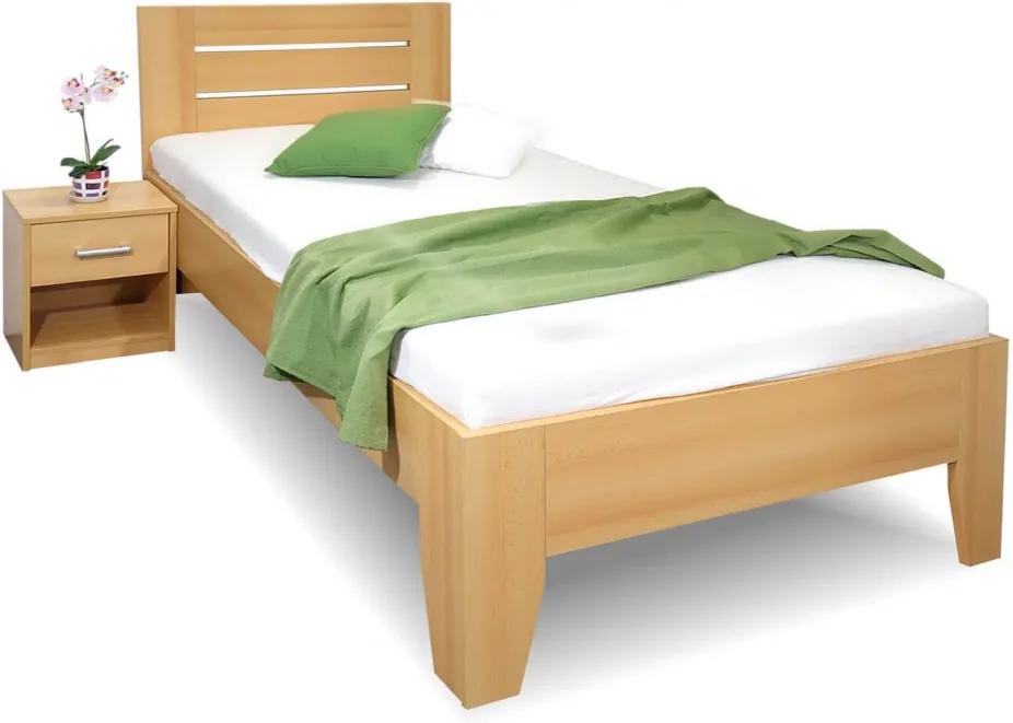 Zvýšená postel CANARIA, 90x200 INTENA, Javor