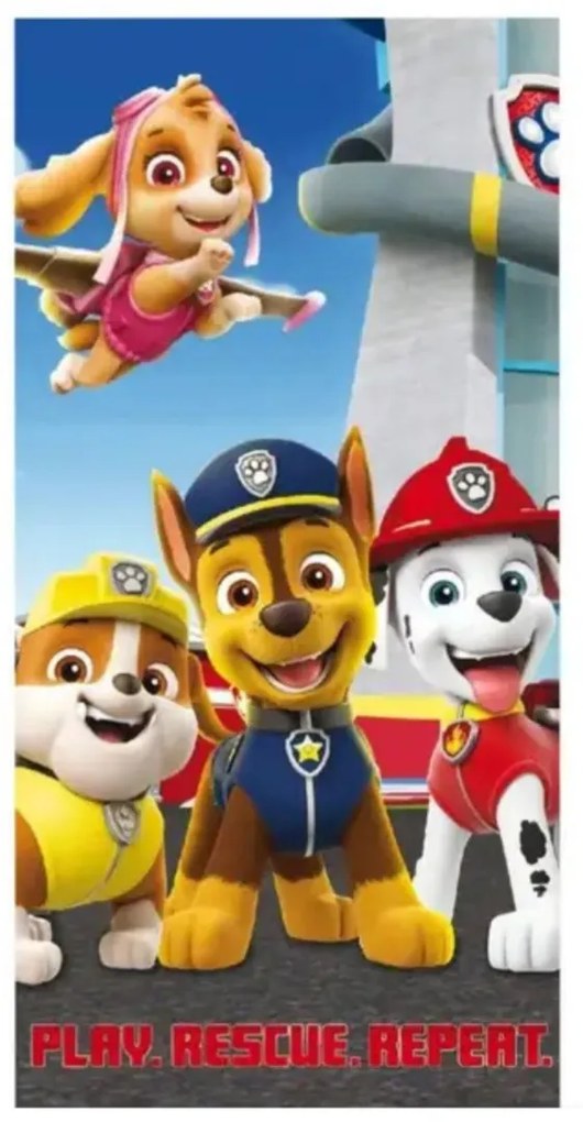 Dětská osuška PAW PATROL modrá 70x140cm Faro
