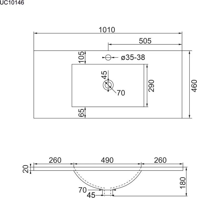 Mereo Mereo, Mailo, koupelnová skříňka s keramickým umyvadlem 101 cm, bílá, dub, antracit, CN512