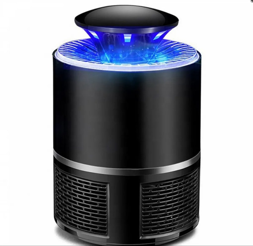 Herzberg HG‑03138 – 360° USB LED lampa s cyklónovým hubením komárů