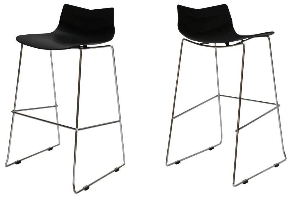 Designová barová stolička Leona / černá