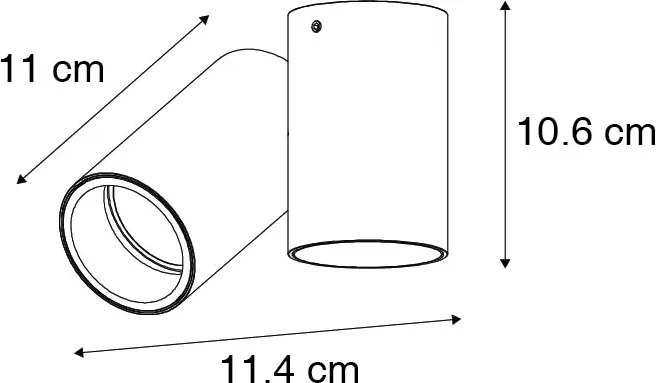 Designové bodové světlo černé nastavitelné - Michael