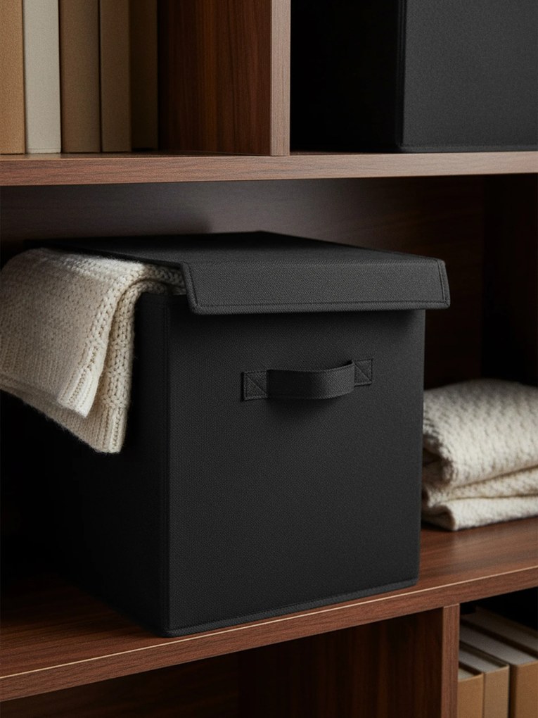 Sinsay - Úložný box s víkem - černá