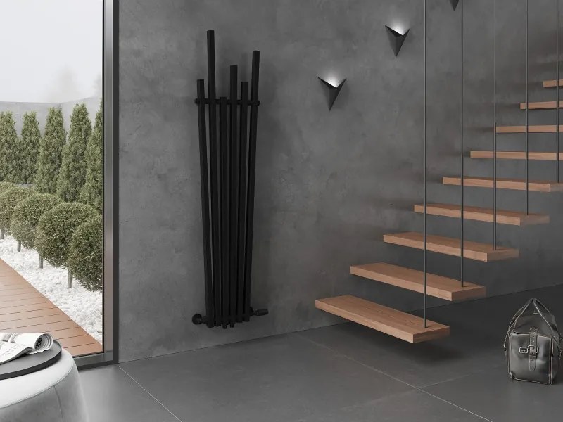 Mexen Omaha dekorativní radiátor 1800 x 420 mm, 655 W, černý - W208-1800-420-00-70