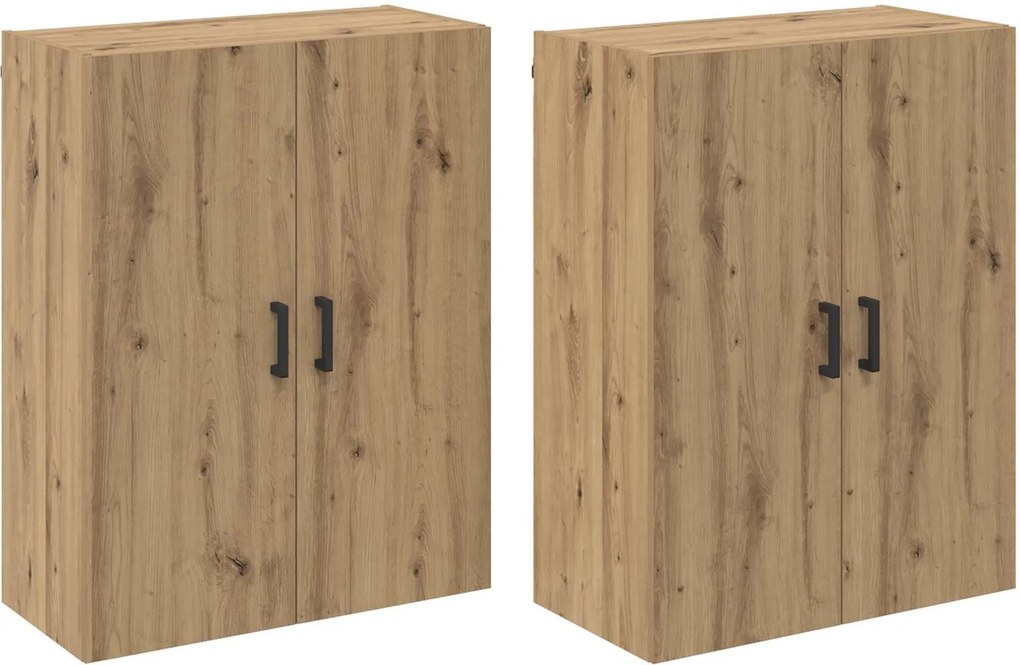 Nástěnná skříň 2 ks Artisanový dub 69,5 x 34 x 90 cm 3394507