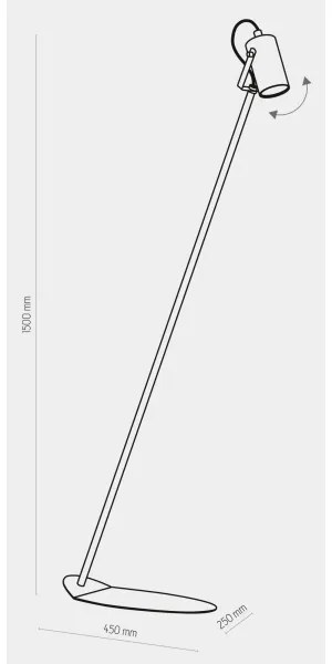 Stojací lampa REDO 1xGU10/10W/230V bílá
