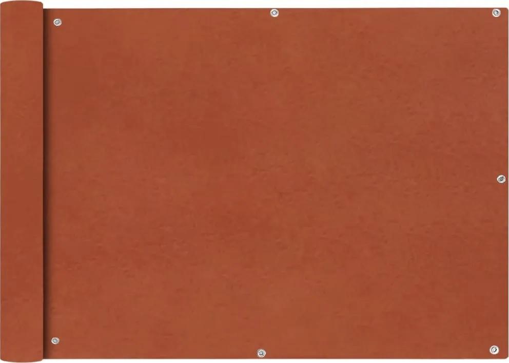 vidaXL Balkónová zástěna 75 x 600 cm oxfordská látka [42337] Barva: Černá