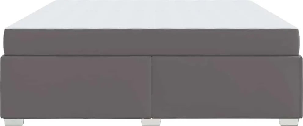 Rám postele Šedá 200 x 200 cm PVC 3399252