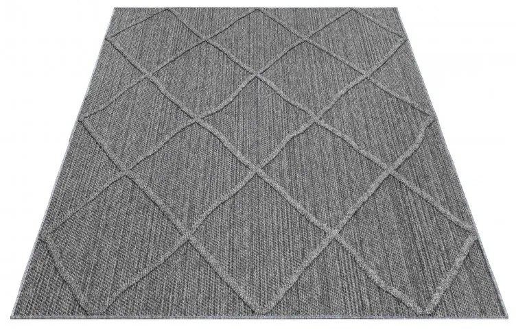 Ayyildiz, Kusový koberec Patara 4952 Grey – na ven i na doma, 200x290, šedá, chodba / předsíň