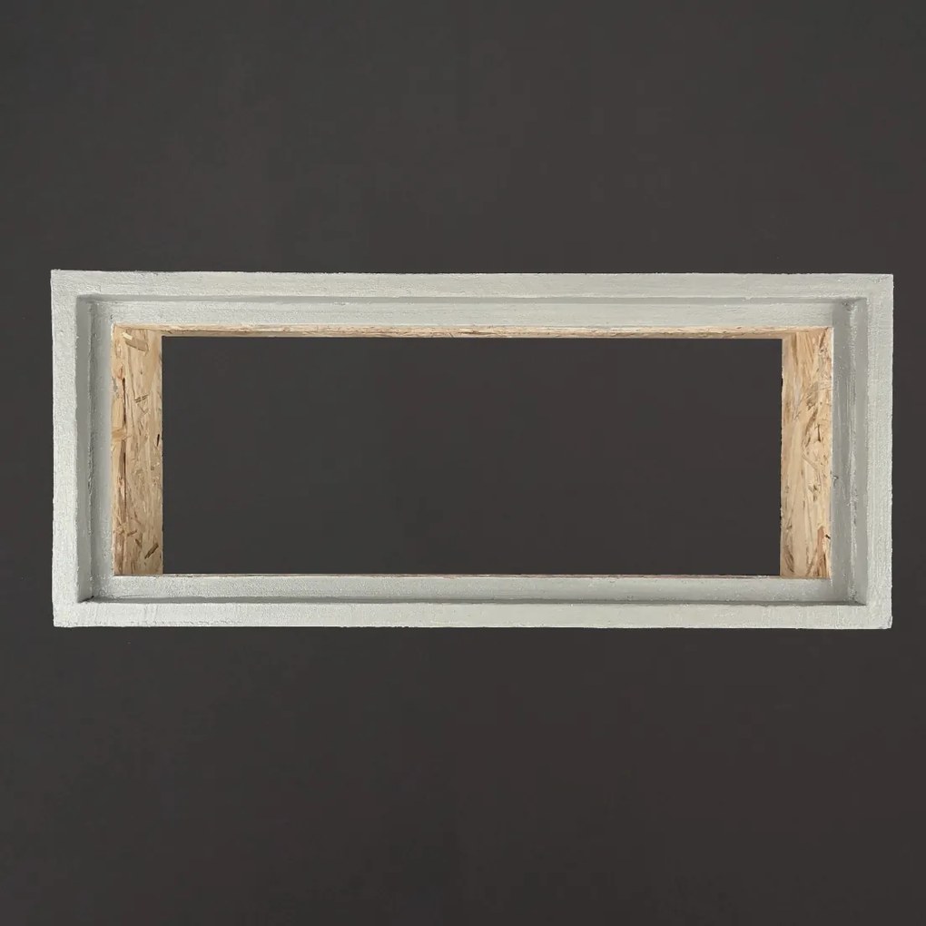 AMADEA Betonový truhlík odlehčený - hladký, 53x22,5x17,5 cm, český výrobek