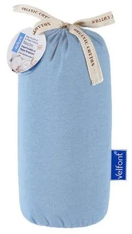 Velfont Respira nepropustné prostěradlo 90x220 cm - pudrově modrá