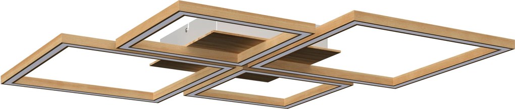 XXXLutz STROPNÍ LED SVÍTIDLO, 75,5/75,5/5 cm Novel - Stropní svítidla - 008983004501