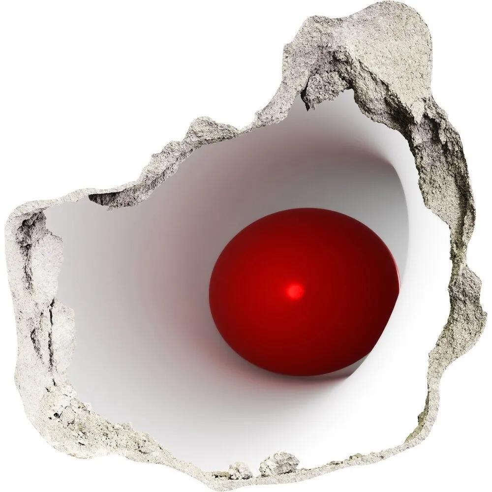 Wallmuralia Díra 3D fototapeta nálepka Abstrakce koule 75x75 cm