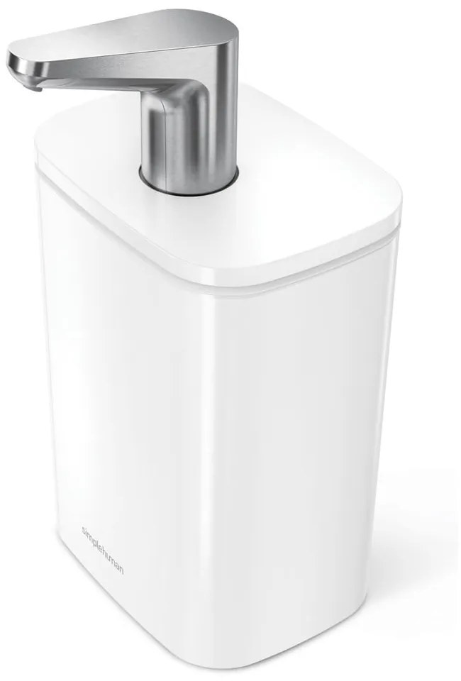 Bílý ocelový dávkovač mýdla 473 ml Pulse – simplehuman