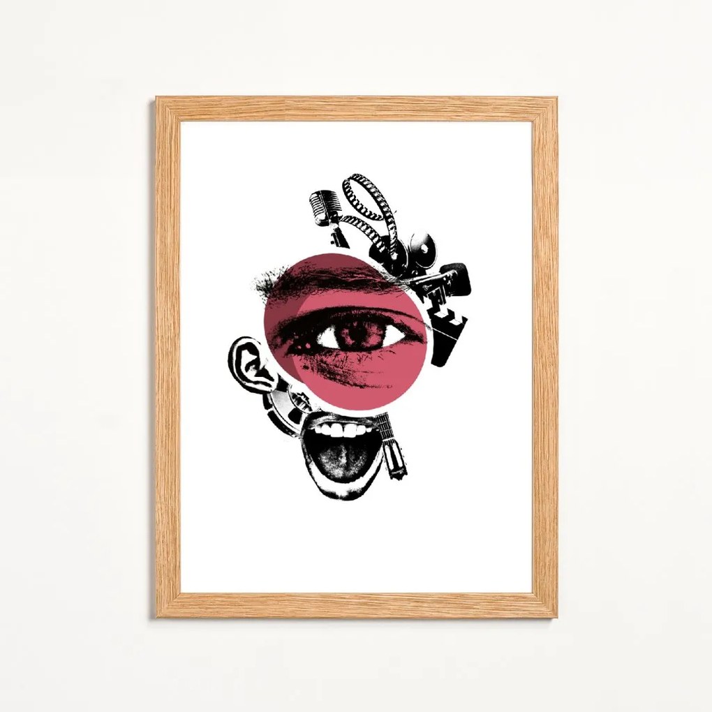 Eva Mořická | Oko IV Rám: Dubový, Velikost: 30 x 20 cm