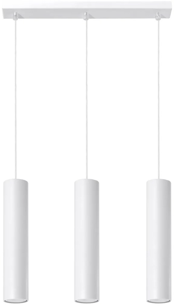 Sollux Lighting Závěsné svítidlo LAGOS 3L bílé