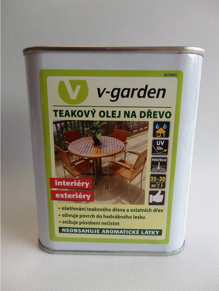 VeGA Sokrates V-garden Teak olej 0,6l