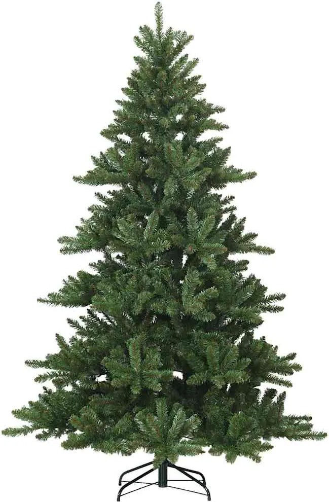 Umělý Skládací Vánoční Strom Zelená 210 cm PVC a ocel 3397685