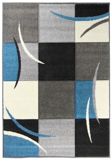 Oriental Weavers, Kusový koberec Portland 3064 AL1 Z, 67x120, modrá, chodba / předsíň