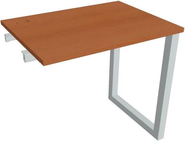 Hobis Kancelářský pracovní stůl k řetězení Hobis UEO 800R, bílá RAL 9016, deskaakát