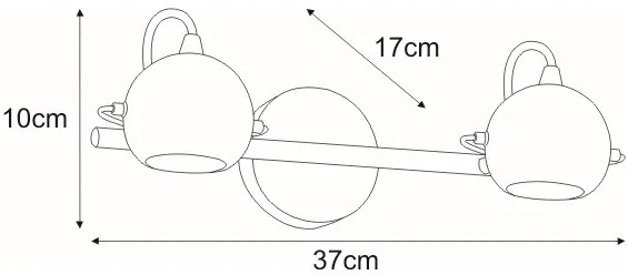 Spotlight / spot K-8002/2 CHR z řady SALVA CHROM