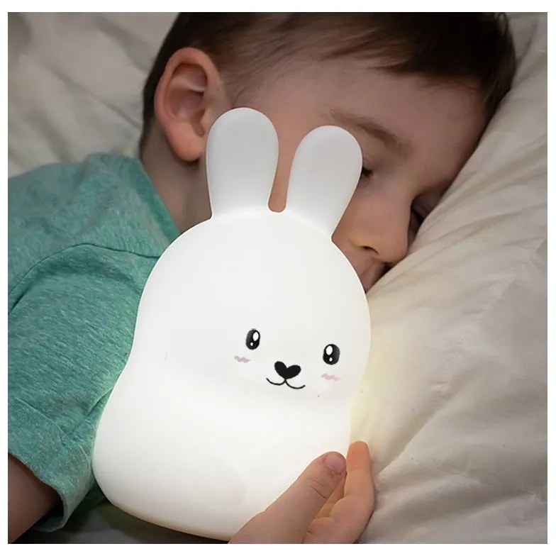 12262 Nabíjecí LED noční lampička - Bunny 18,5cm