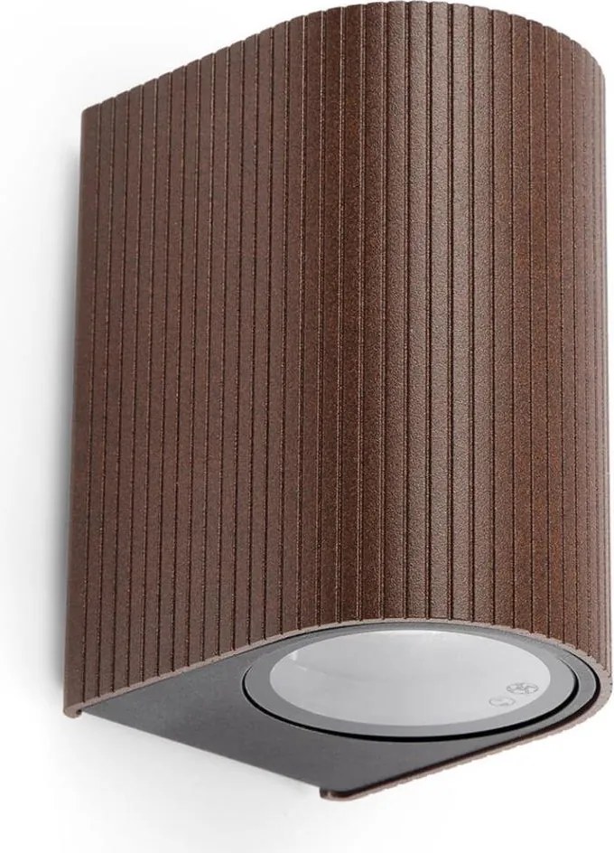 FARO 70324 - Venkovní nástěnné svítidlo ESTELA 1xGU10/5W/230V IP65 hnědá
