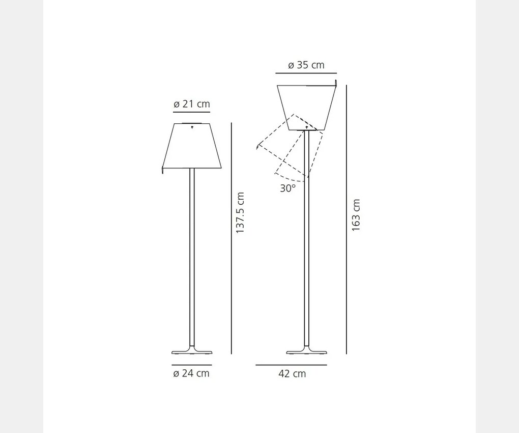 ARTEMIDE - Stojací lampa MELAMPO