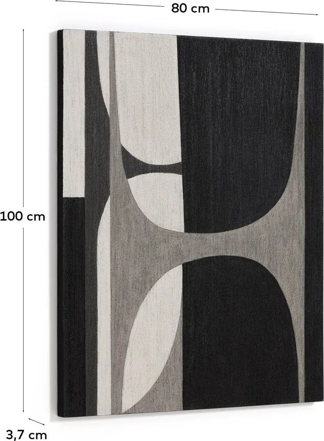 Ručně malovaný obraz na plátně 80x100 cm Onure – Kave Home
