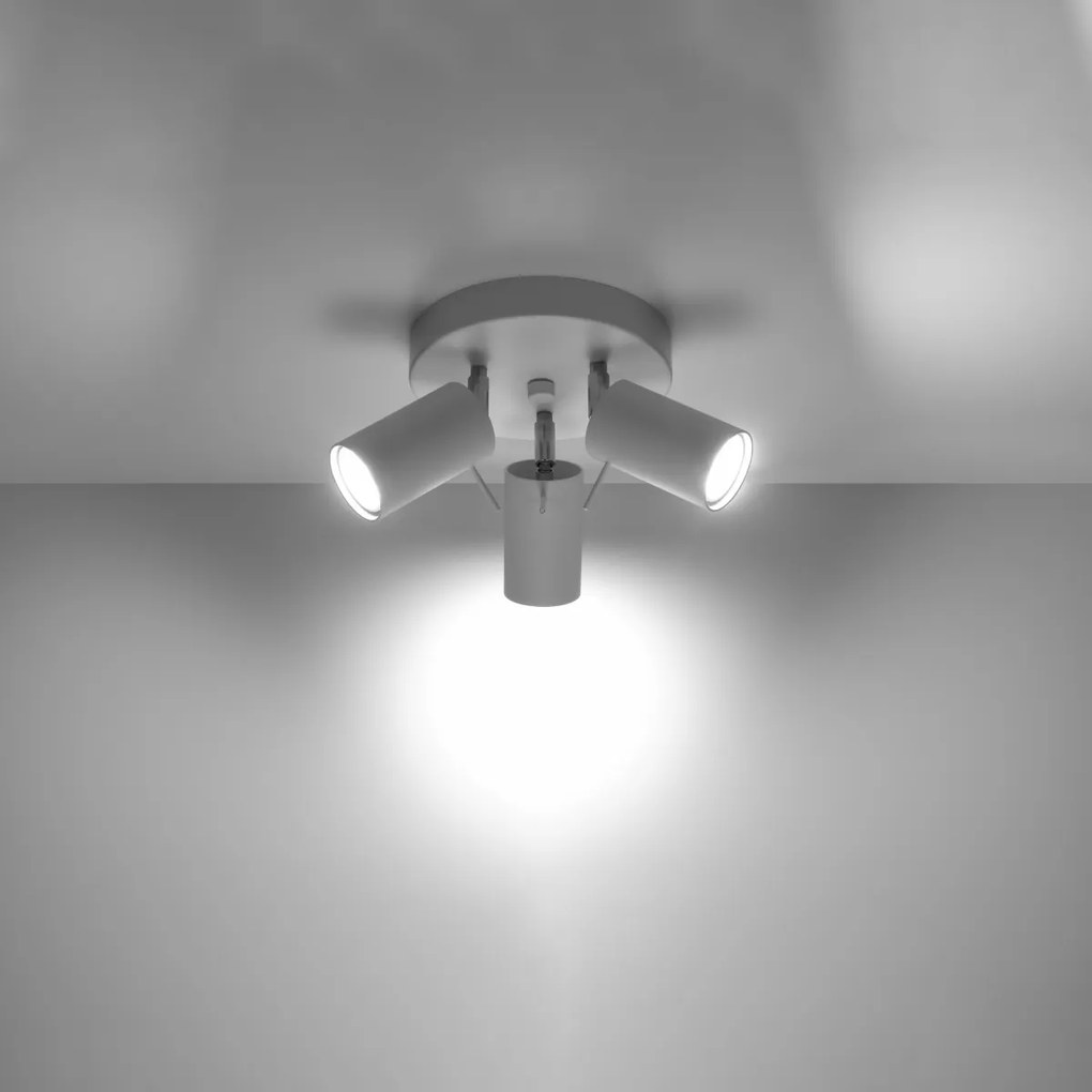Sollux Lighting Stropní svítidlo RING 3P bílé