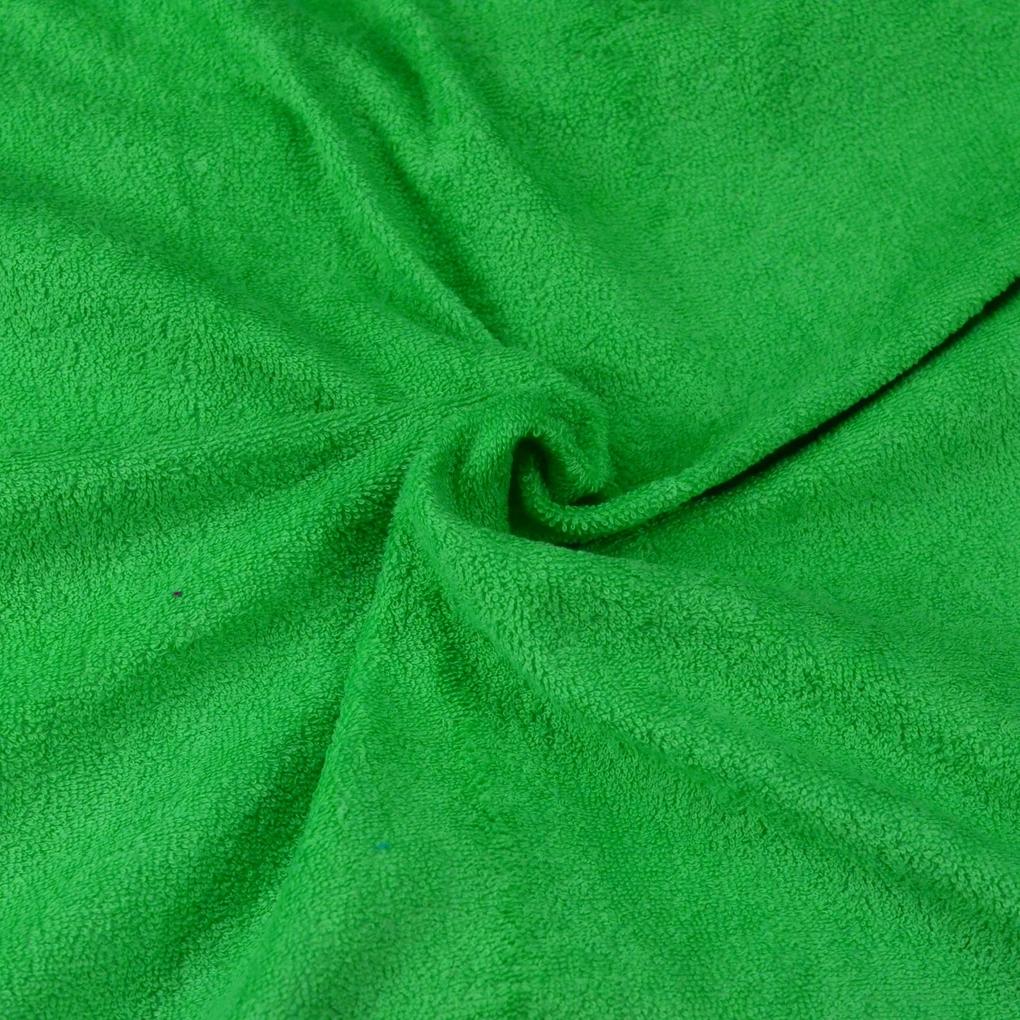 BROTEX Froté prostěradlo zelené Rozměr: 140 x 200 cm