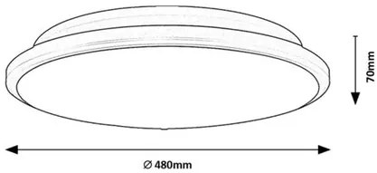 Rabalux ENGON LED stropní svítidlo 71130