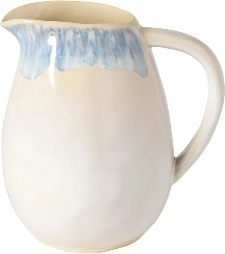 Bílo-modrý kameninový džbán Costa Nova Brisa, 1,8 l
