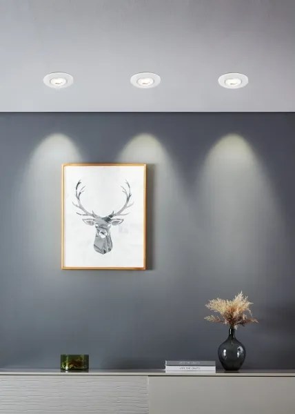 Eglo 300187 - SADA 10xLED Podhledové svítidlo GEDREZ LED/4,9W/230V pr. 9 cm bílá