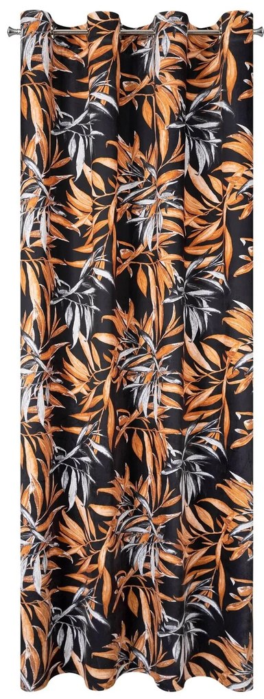 ZATEMŇOVACÍ ZÁVĚS NA KROUŽCÍCH PIERRE CARDIN ZOJA 140X250 CM VZOROVANÁ