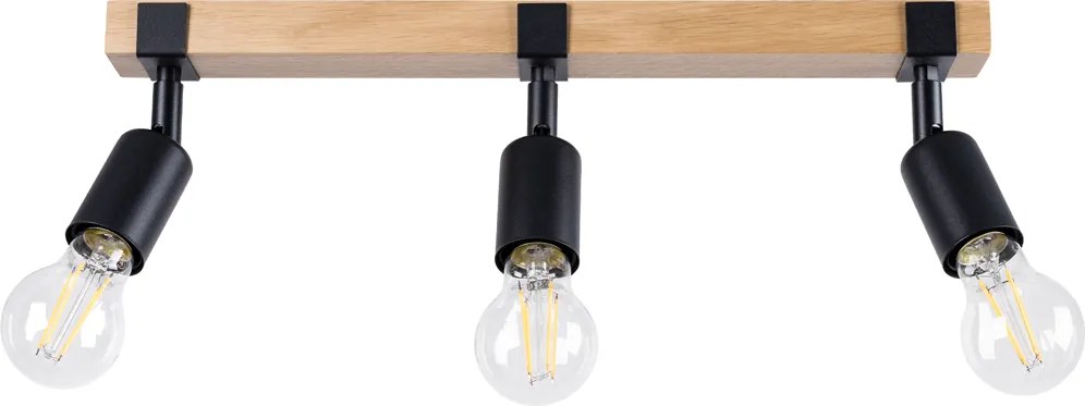 Sollux Lighting Stropní svítidlo ZUCA 3 černé