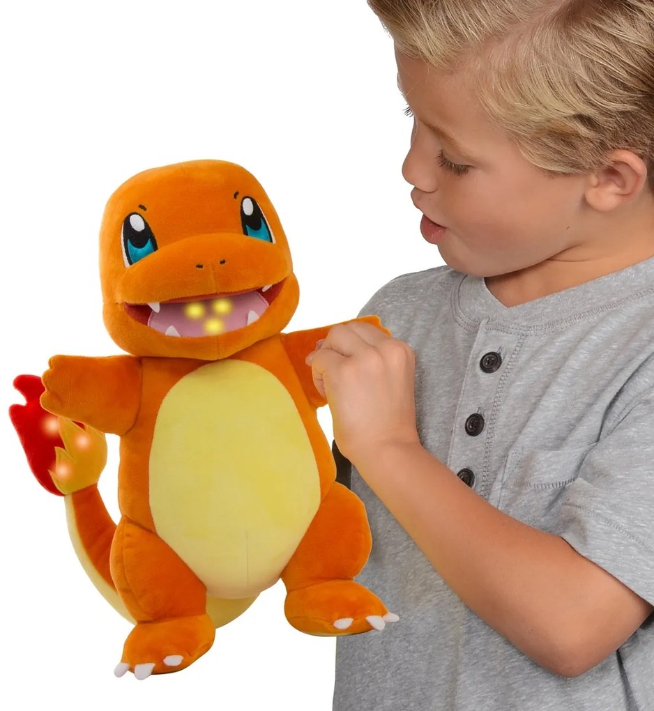 Interaktivní plyšový pokémon Charmander, 30 cm