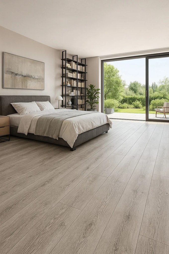 Beauflor, PVC podlaha - lino Toptex Tasmanian Oak 096L, na míru, šíře 4m,5m, šedá, filc, chodba / předsíň
