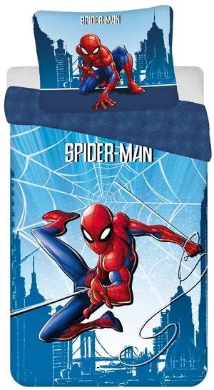 Jerry Fabrics povlečení bavlna Spider-man Blue 04 140x200+70x90 cm