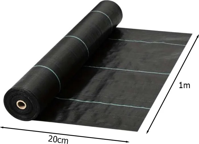 DIVODV Hustá agrovlákna agrotkanina 70 g, 1 x 20 m, protiburinová agrotkanina, černá