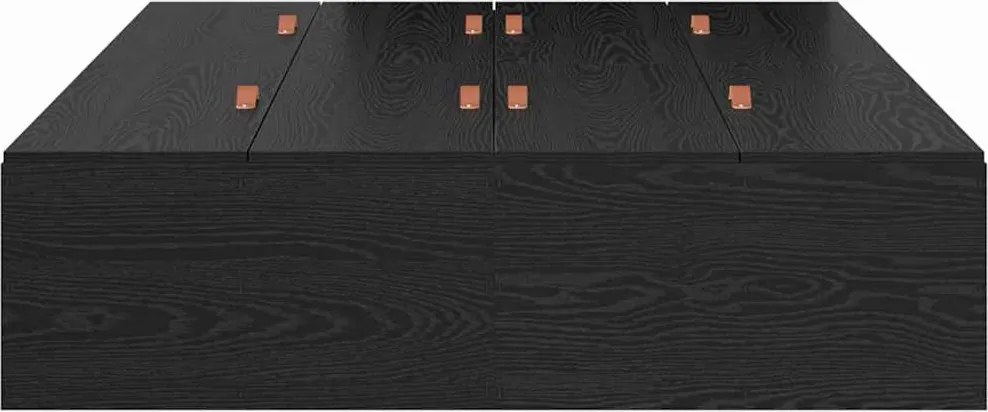 Rám postele s úložným prostorem Černý dub 120 x 200 cm 3335366