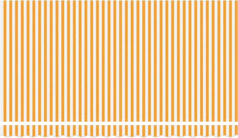 Stahovací markýza Žlutá 400 x 200 cm textil 3329789